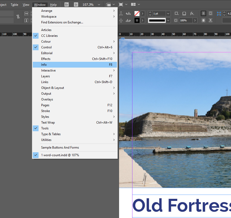 How to do a word count within Indesign | Creative Nerds