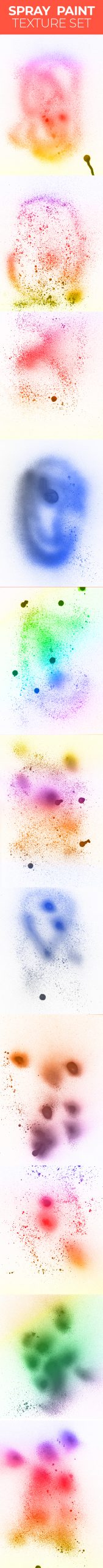 Premium: 10 Hi-res spray paint textures | Creative Nerds