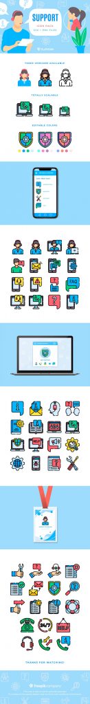 50 free SVG User support icons set | Creative Nerds