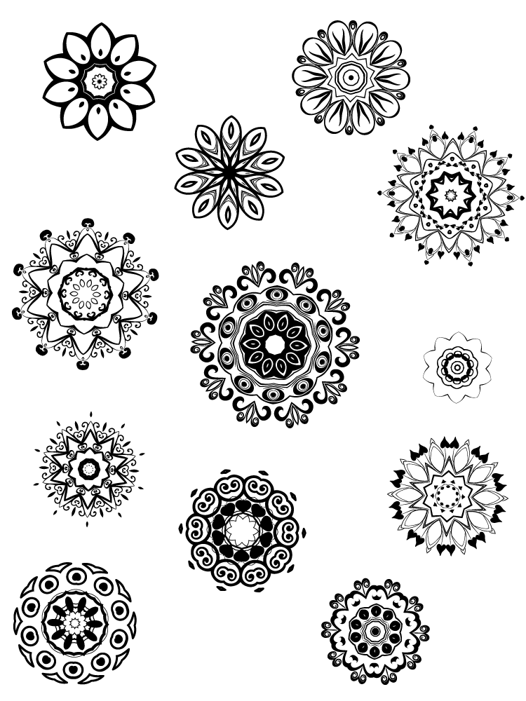 12 unique decorative vector elements Edition 25 | Creative Nerds