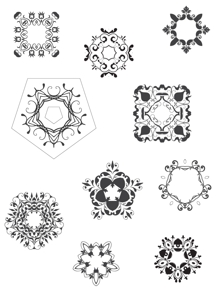 12 unique decorative vector elements Edition 34 | Creative Nerds