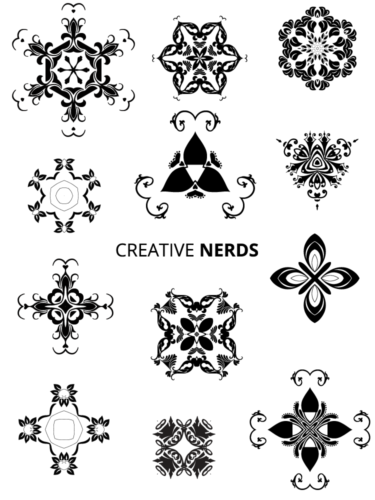 12 unique decorative vector elements Edition 33 | Creative Nerds