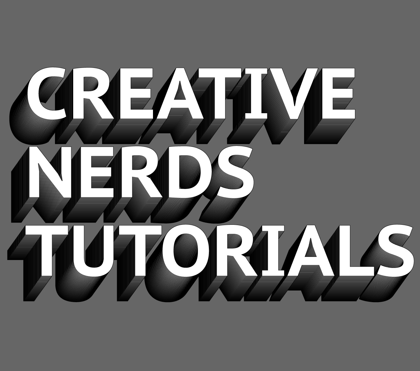 How to create a long shadow 3D text effect using illustrator | Creative Nerds